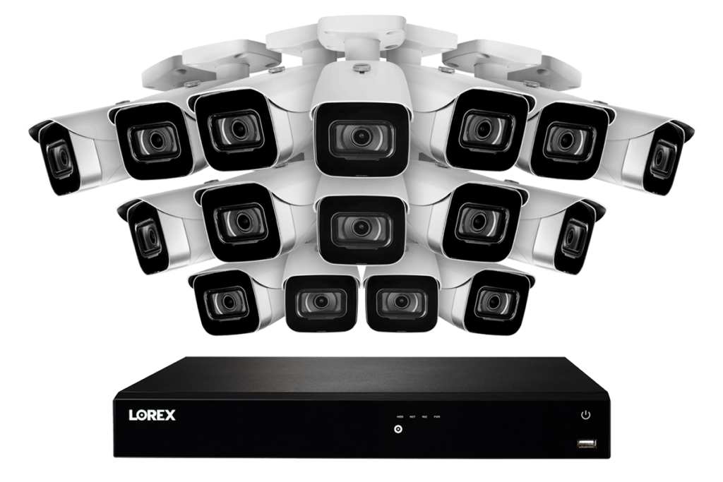 16-Channel Fusion NVR System with Sixteen 4K (8MP) IP Cameras – E.G ...