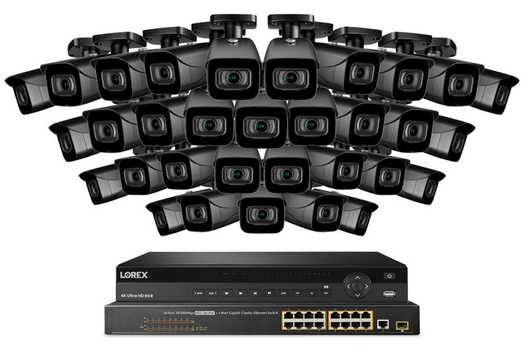 32-Channel NVR System with Thirty-Two 4K (8MP) IP Cameras – E.G ...
